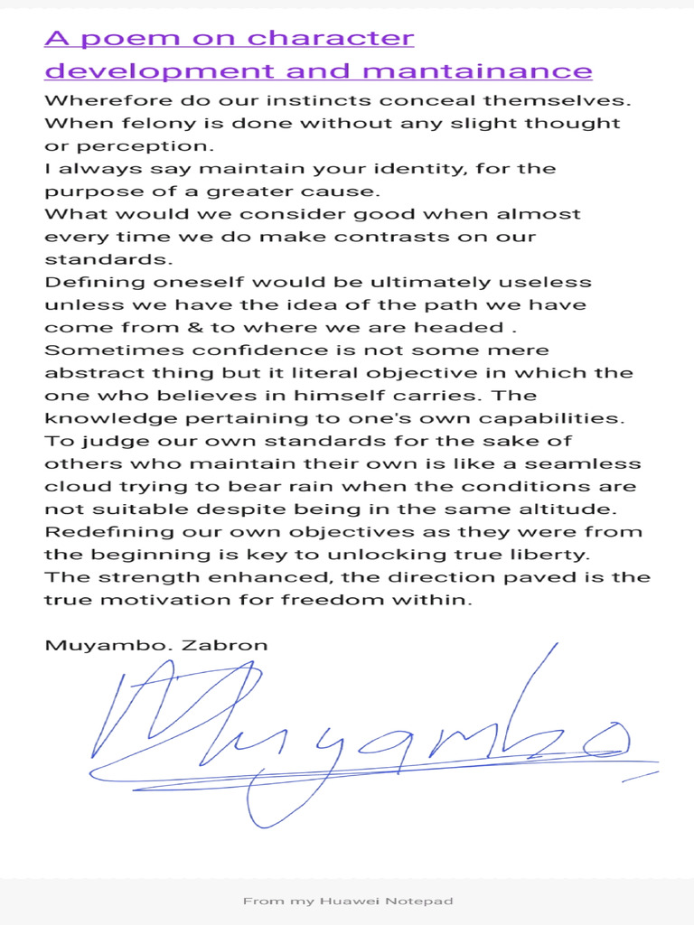 Poem on Identity Crisis & Mantainance | PDF