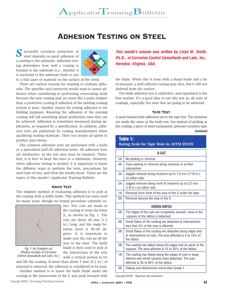 Adhesion Testing | Adhesive | Adhesion