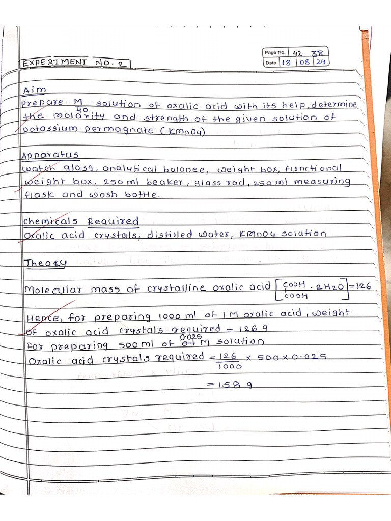 Chemistry Practical 2025-26!45!48 | PDF