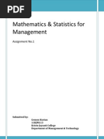 Statistics For Management | PDF | Business | Self-Improvement
