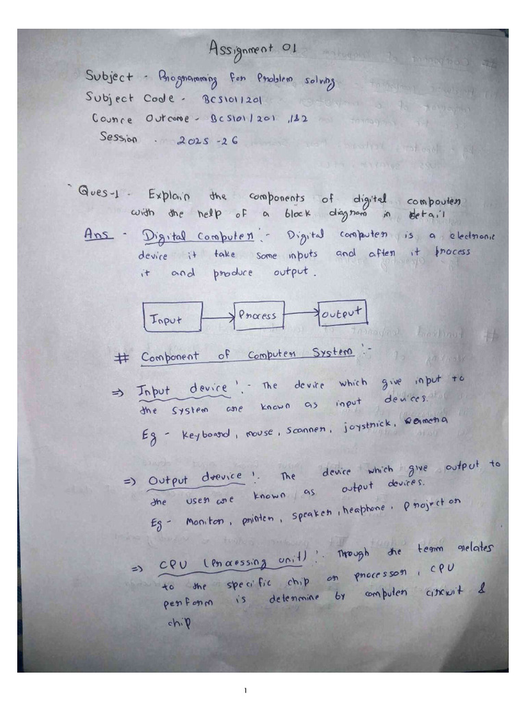 Pps Assignment 1 | PDF