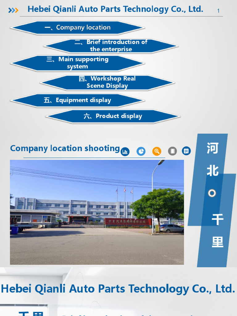 Hebei Qianli Auto Parts Overview | PDF | Vehicles | Vehicle Technology