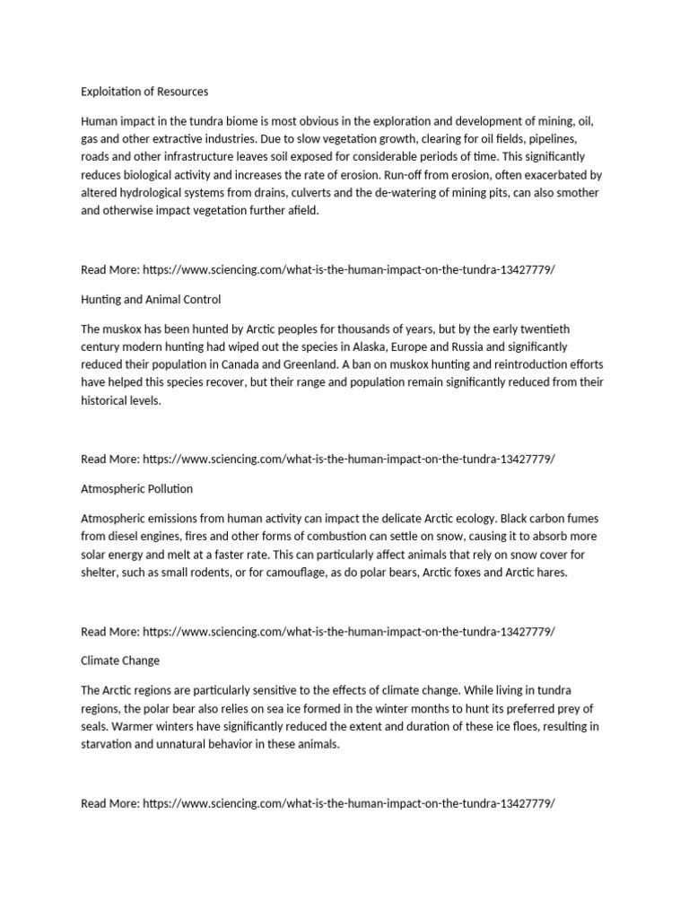 Exploitation of resources | PDF | Arctic | Climate Change