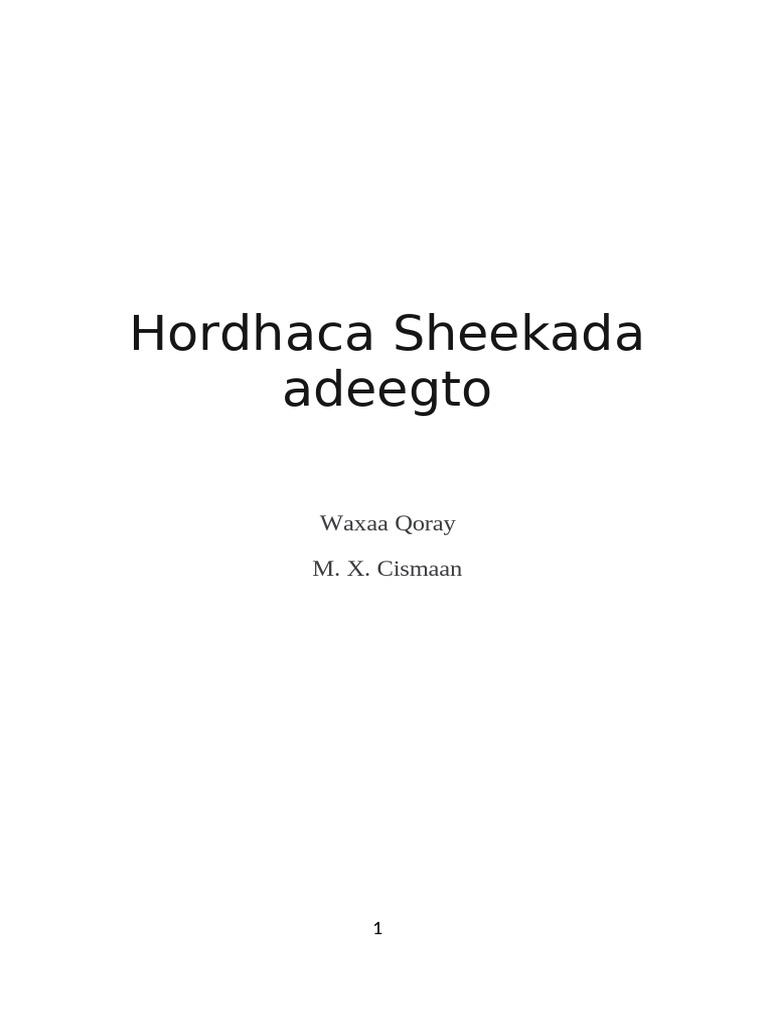 Somalilibrary-Sheekada adeegto | PDF
