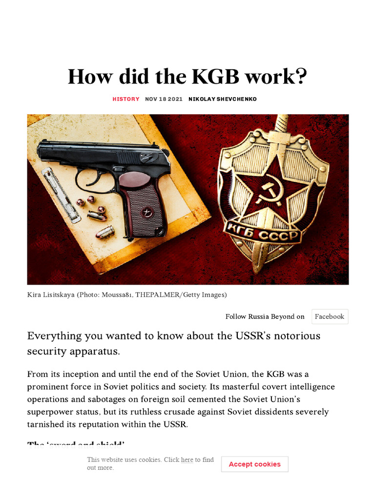 KGB: The USSR's Covert Powerhouse | PDF | KGB | Soviet Union