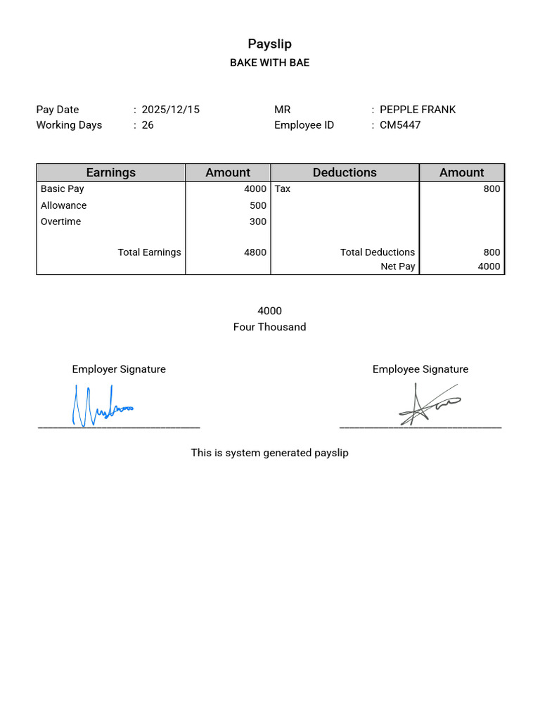 Pepple Payslip Dec | PDF