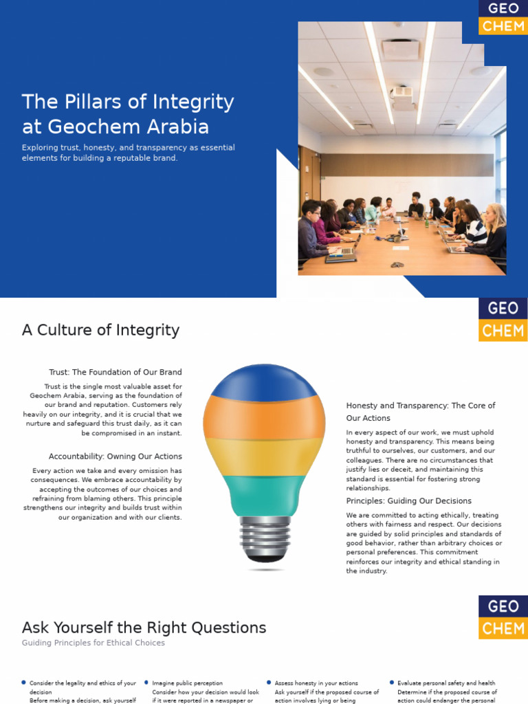 A Culture of Integrity | PDF | Integrity | Conflict Of Interest