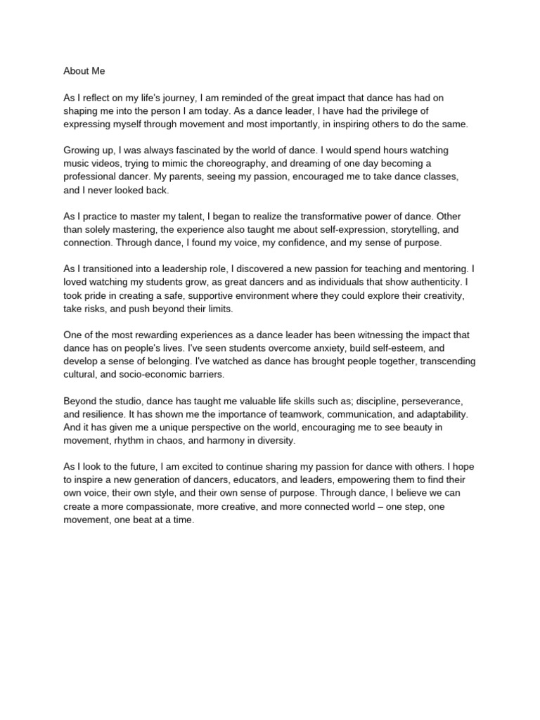 NSTP About Me Markey Jacobs | PDF