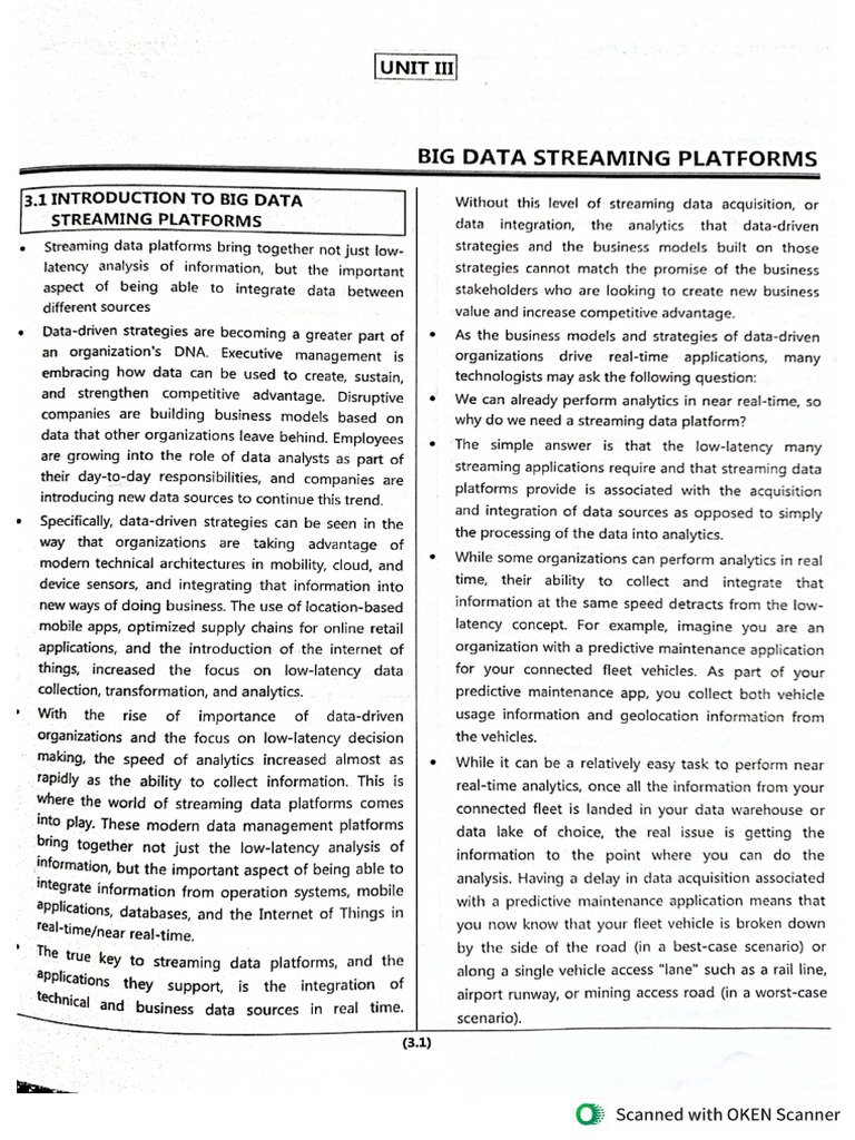 Big Data Streaming Platforms | PDF