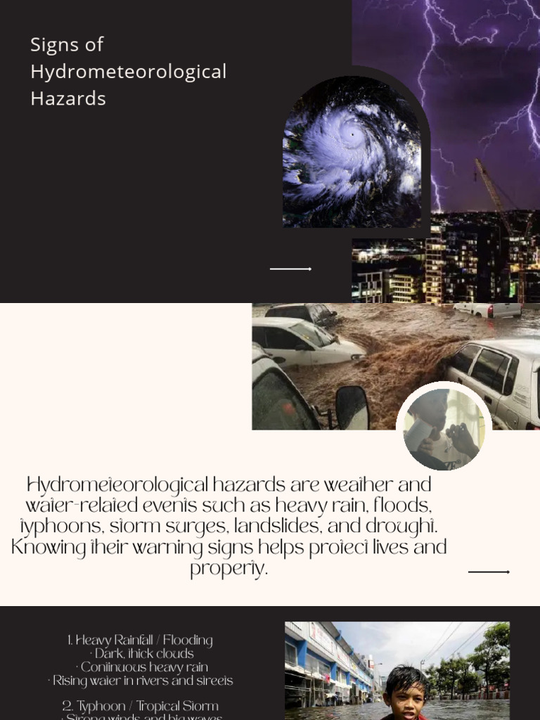 Hydrometeorological Hazard Warning Signs | PDF