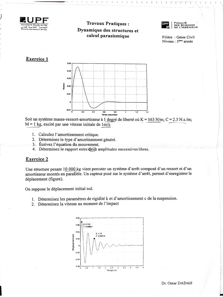 TD Parasismique | PDF