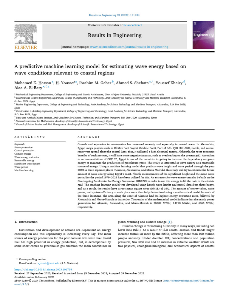 A Predictive Machine Learning Model For | PDF