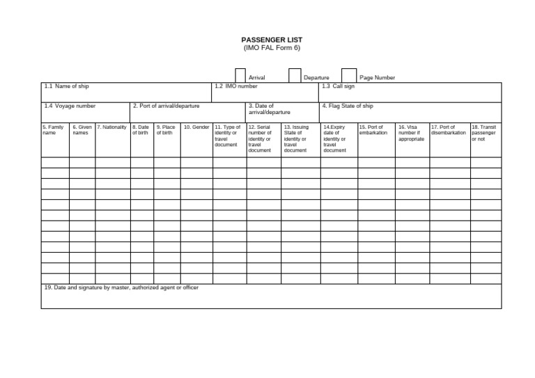 Fal Form 6 | PDF