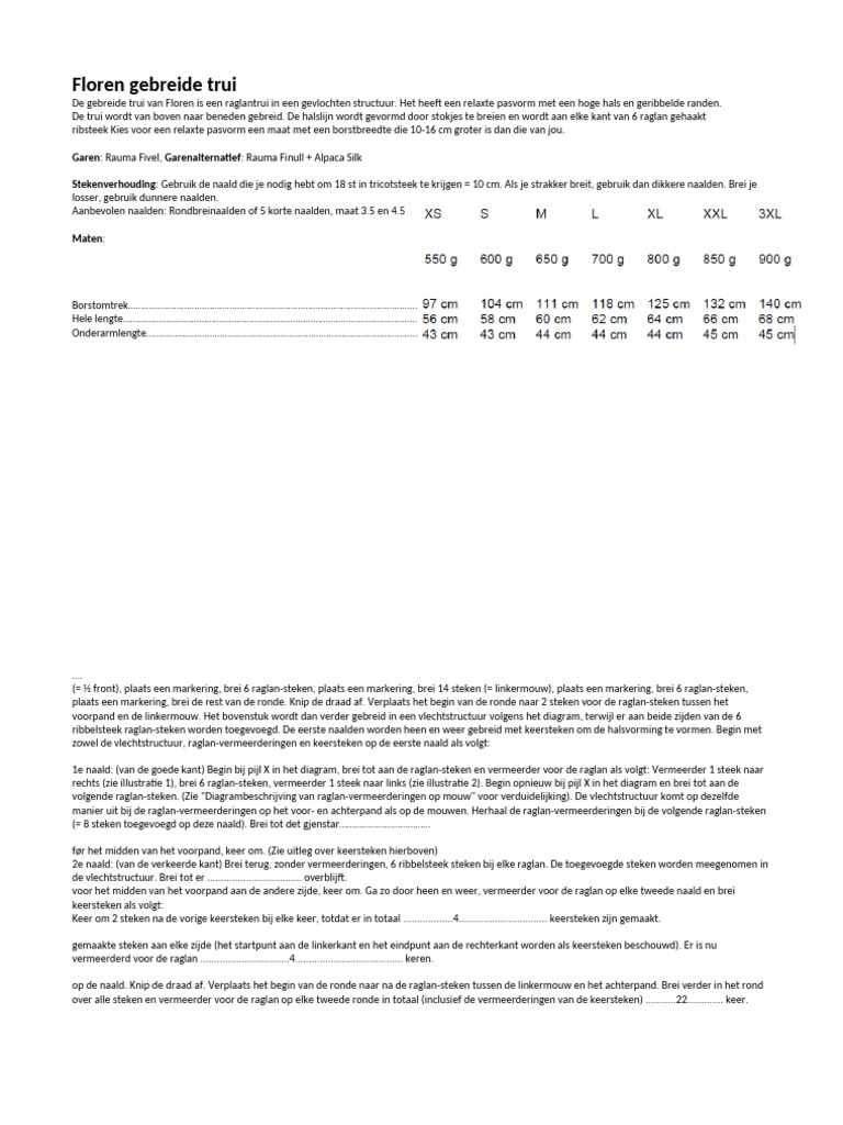 Trui Patroon Noors | PDF