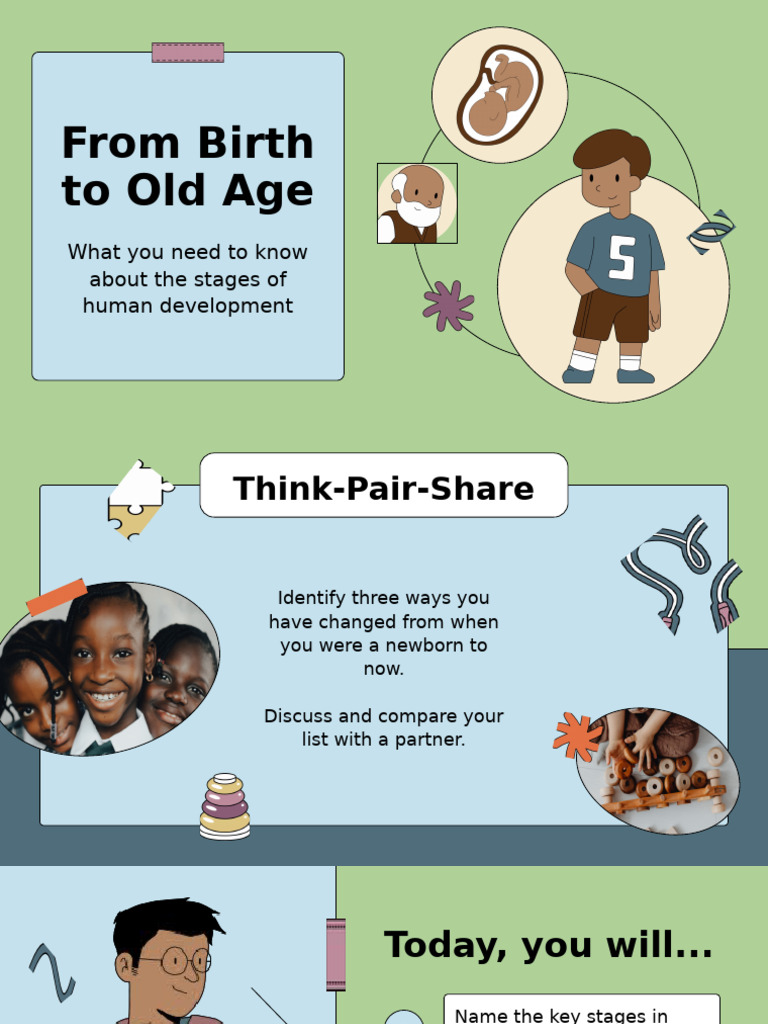From Birth to Old Age With Human Life Cycle Presentation | PDF ...