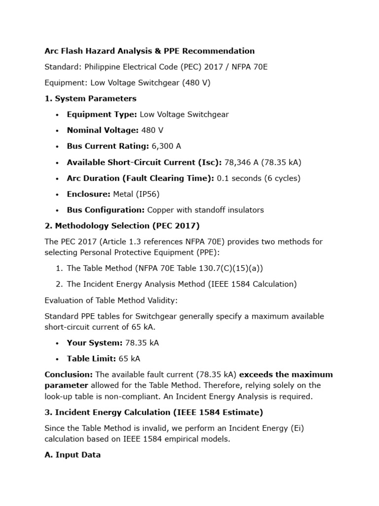 Arc Flash Hazard Analysis | PDF | Electricity | Electrical Engineering