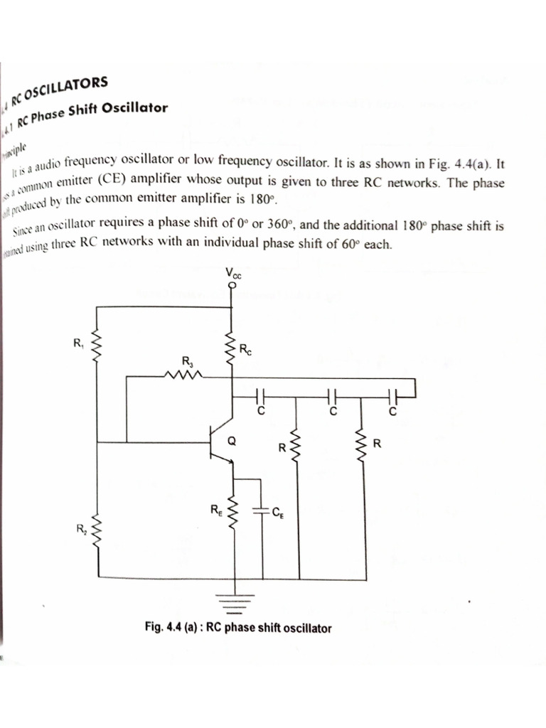 RC Phase Shift Oscillator | PDF