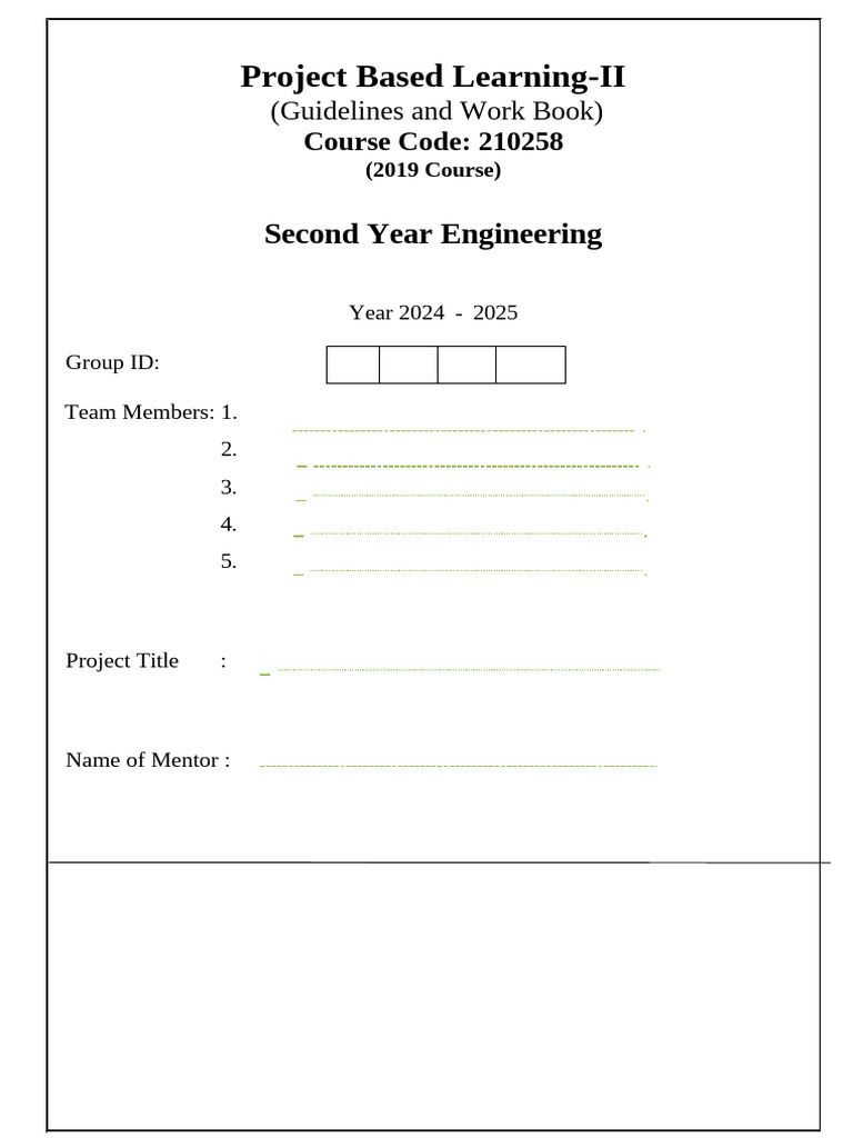 Workbook | PDF | Project Based Learning | Learning