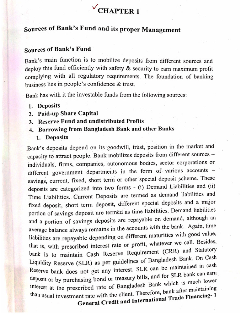 Fund Manage in Bank | PDF