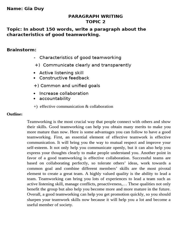 Characteristics of Effective Teamwork | PDF