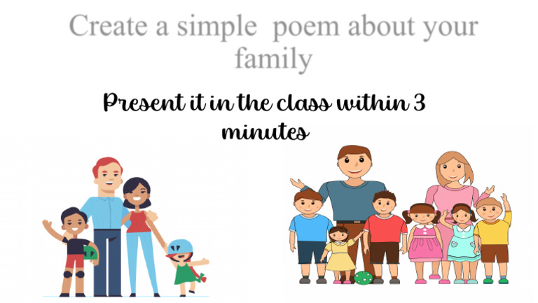 Create A Simple Poem About Your Family 2 | PDF