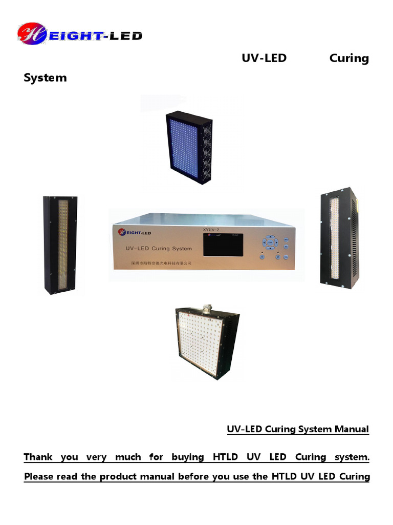 HTLD UV-LED Curing System Manual | PDF | Input/Output | Ultraviolet