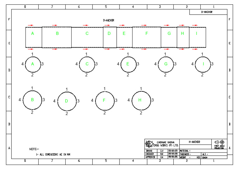 H-Anchor Block Inside Pipe Detail-10.09.2025-Model | PDF