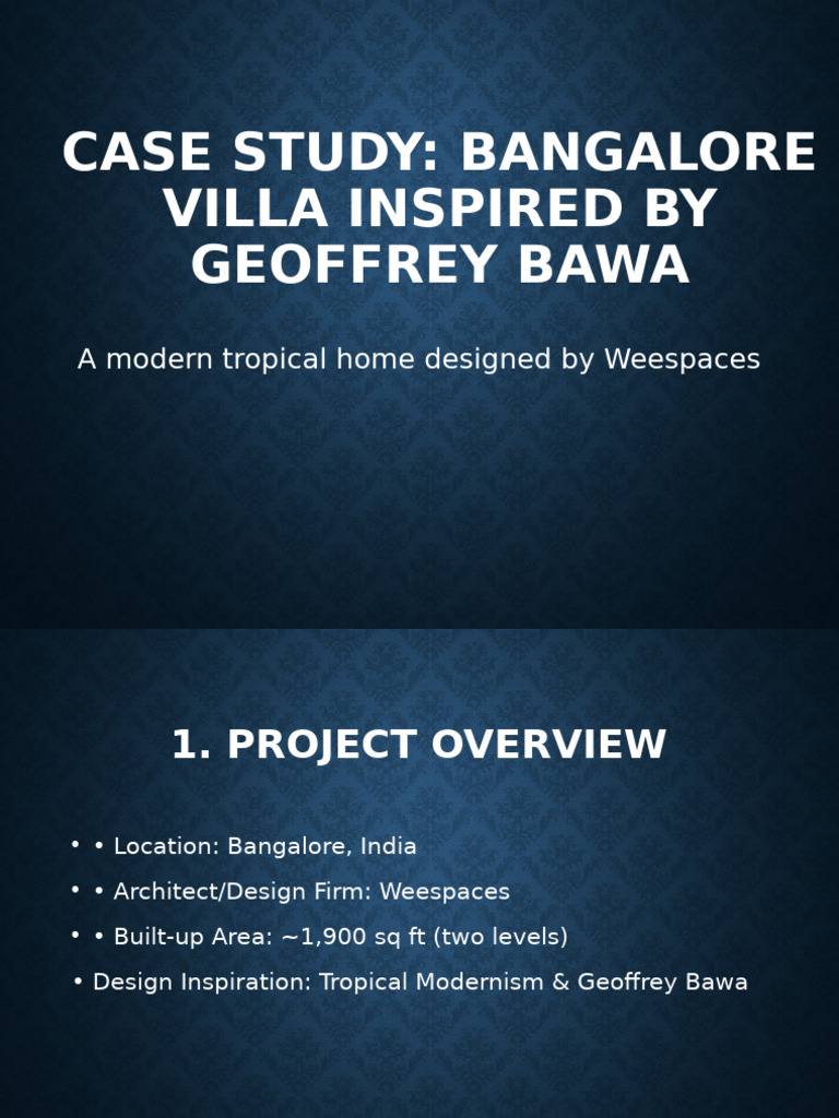 Villa Casestudy | PDF
