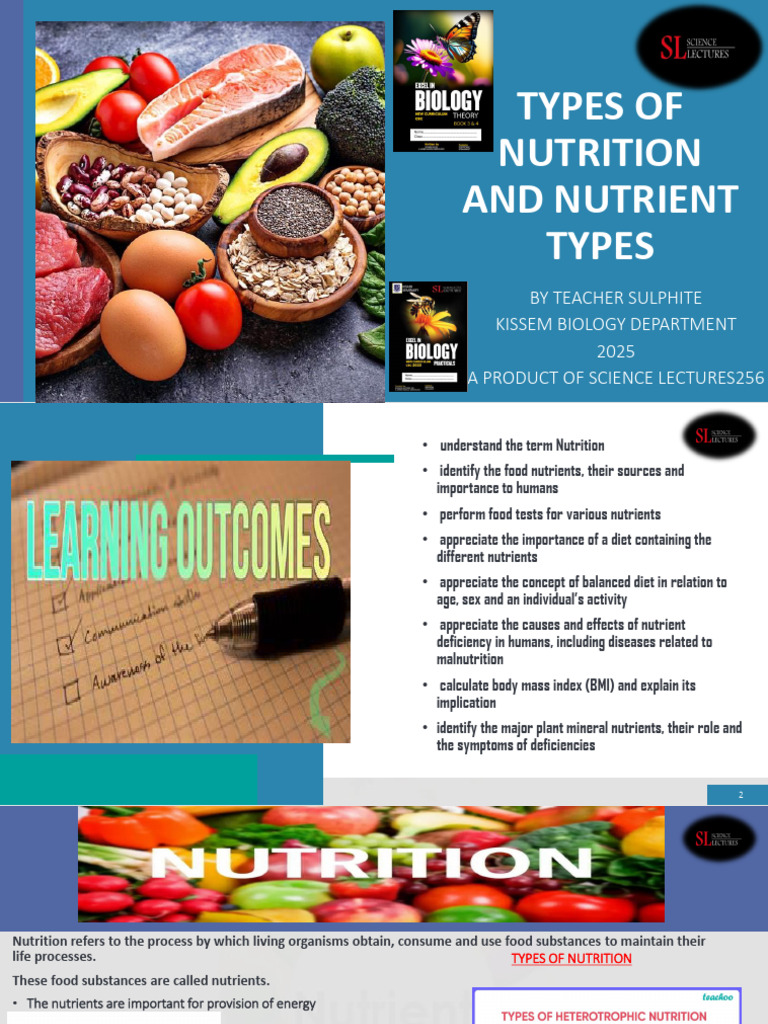 Types of Nutrition and Nutrients Explained | PDF | Obesity | Carbohydrates