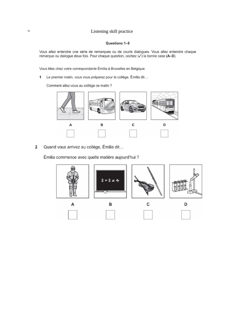 Listening Skill Practice | PDF