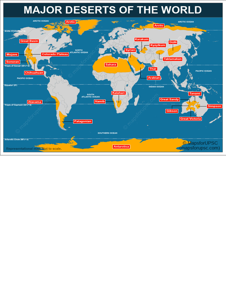Major Deserts of The World 2 | PDF | Geography | Climatology