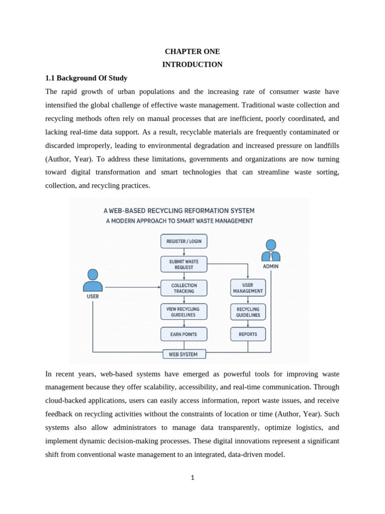 Web-Based Recycling Management System | PDF | Waste Management | Recycling