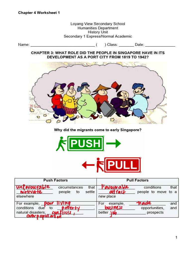 Chapter 4 Worksheet 1 - Answers | PDF