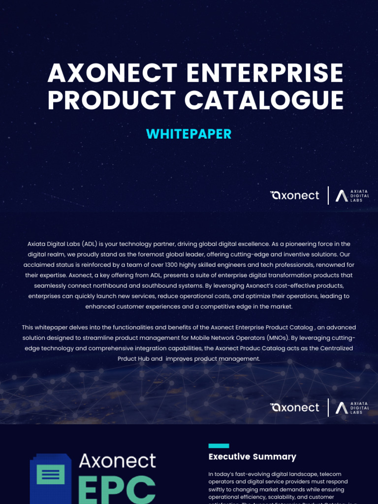 Axonect Enterprise Product Catalog Overview | PDF | Product Lifecycle ...