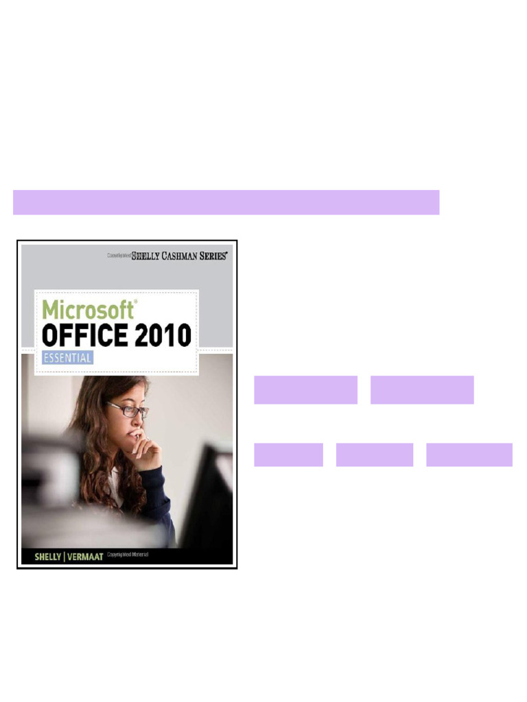 Microsoft Office 2010 Essential 1st Edition Gary B. Shelly - ebook and ...
