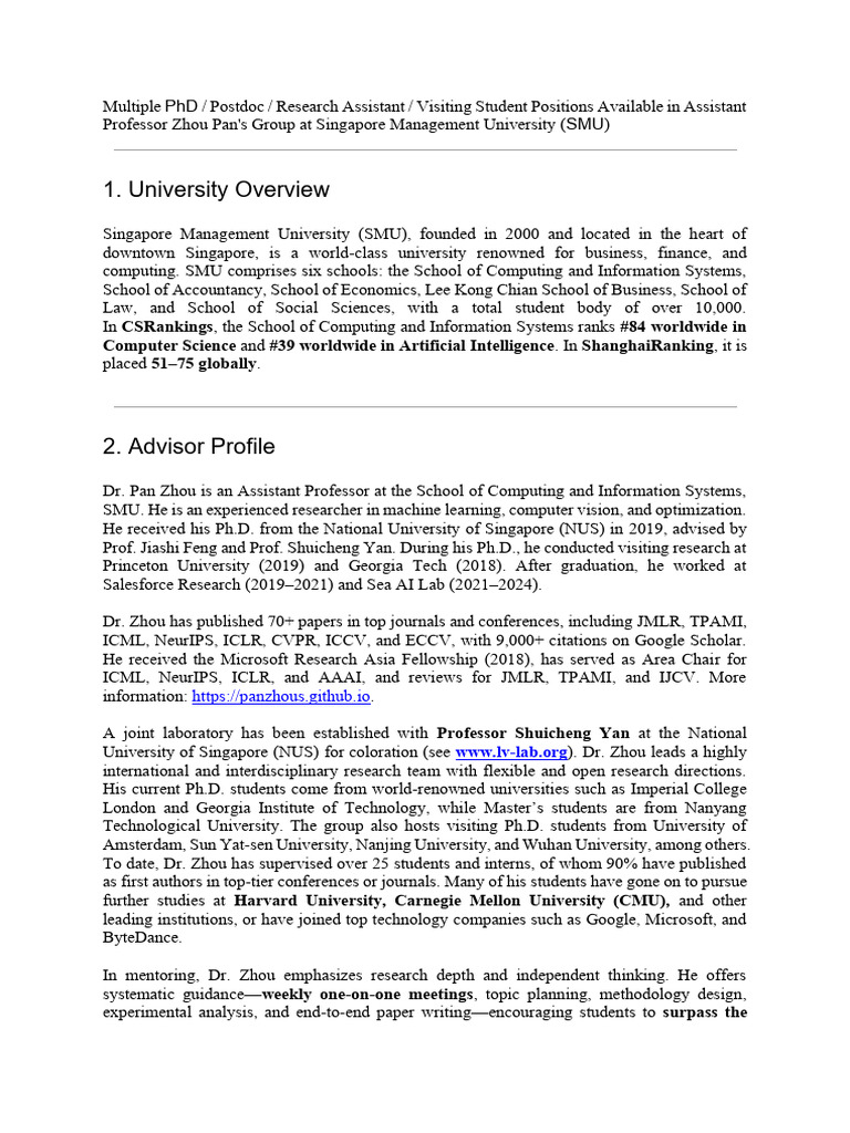 PhD and Postdoc Positions in AI Research | PDF | Artificial ...