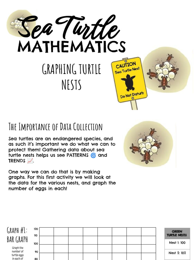 Sea Turtle Math Presentation: Graphs | PDF | Herpetology | Zoology