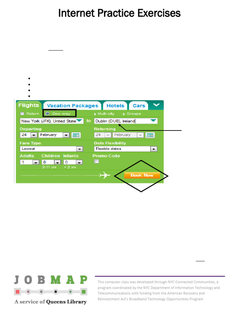 Internet Skills Practice Exercises Guide | PDF | Computing