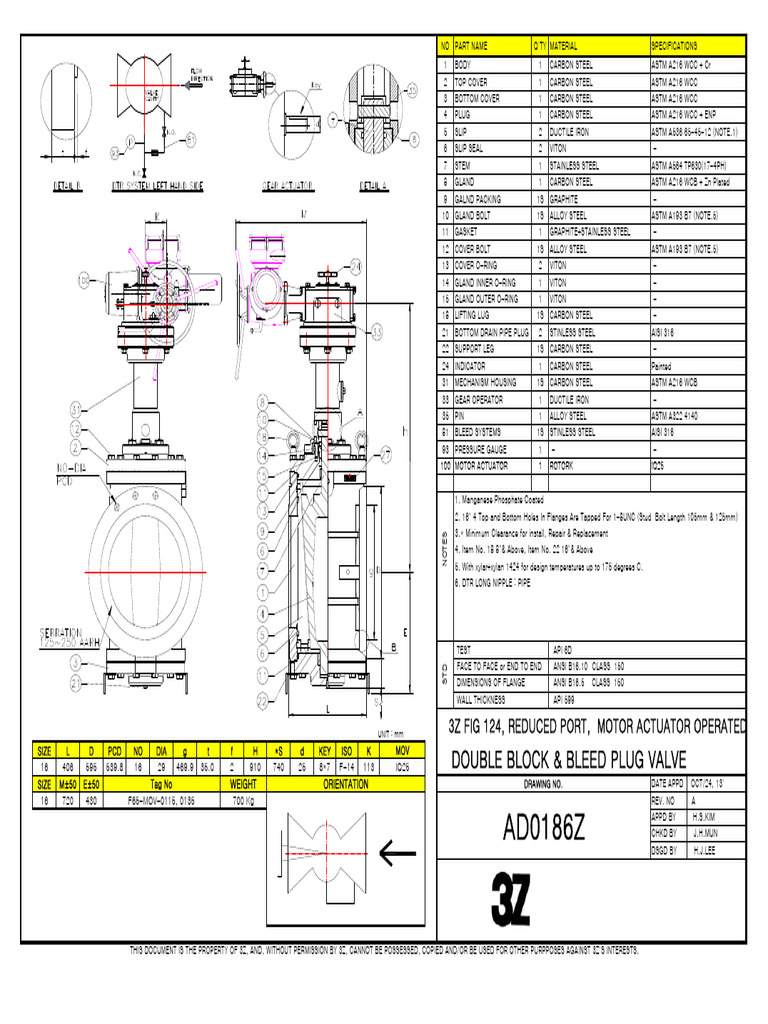 Ad0186z Rev 00 - 10.2024 - Des - Double Block & Bleed Plug Valve 16in ...