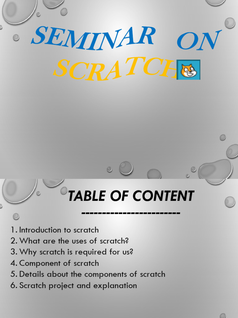 Introduction to Scratch Programming | PDF | Scratch (Programming ...