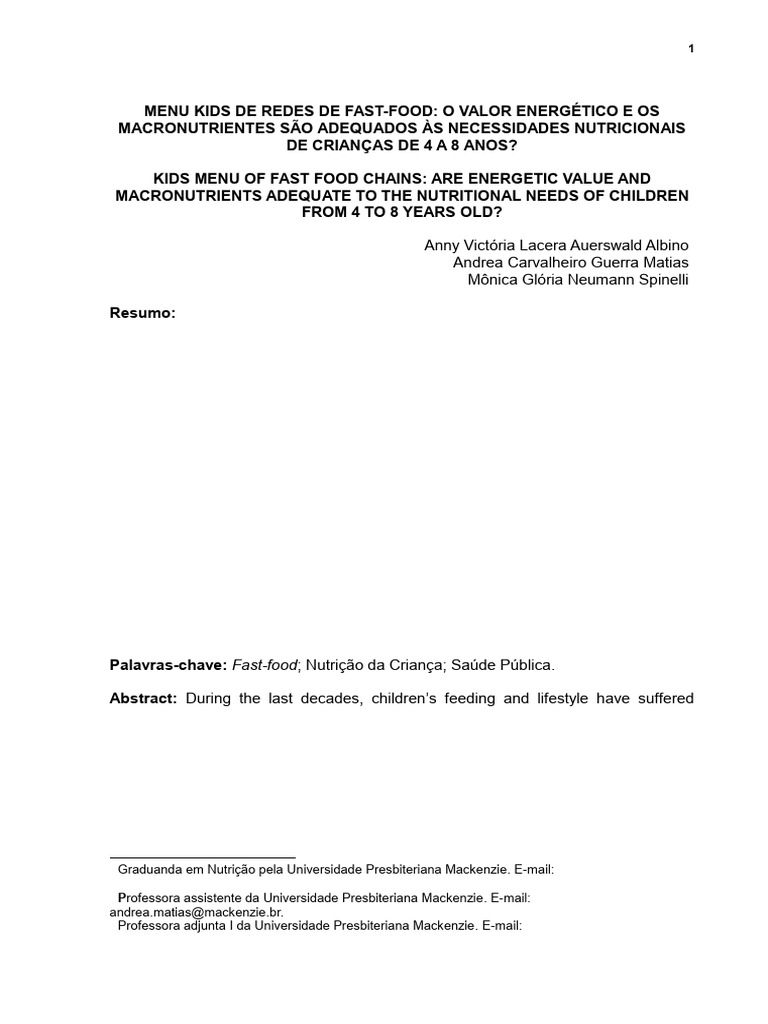 Admin,+04+ +4364 Texto+Do+Artigo | PDF | Obesidade | Comida rápida
