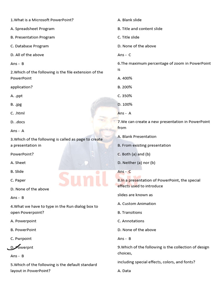 MS PowerPoint Part - 1 | PDF | Microsoft Power Point | Software