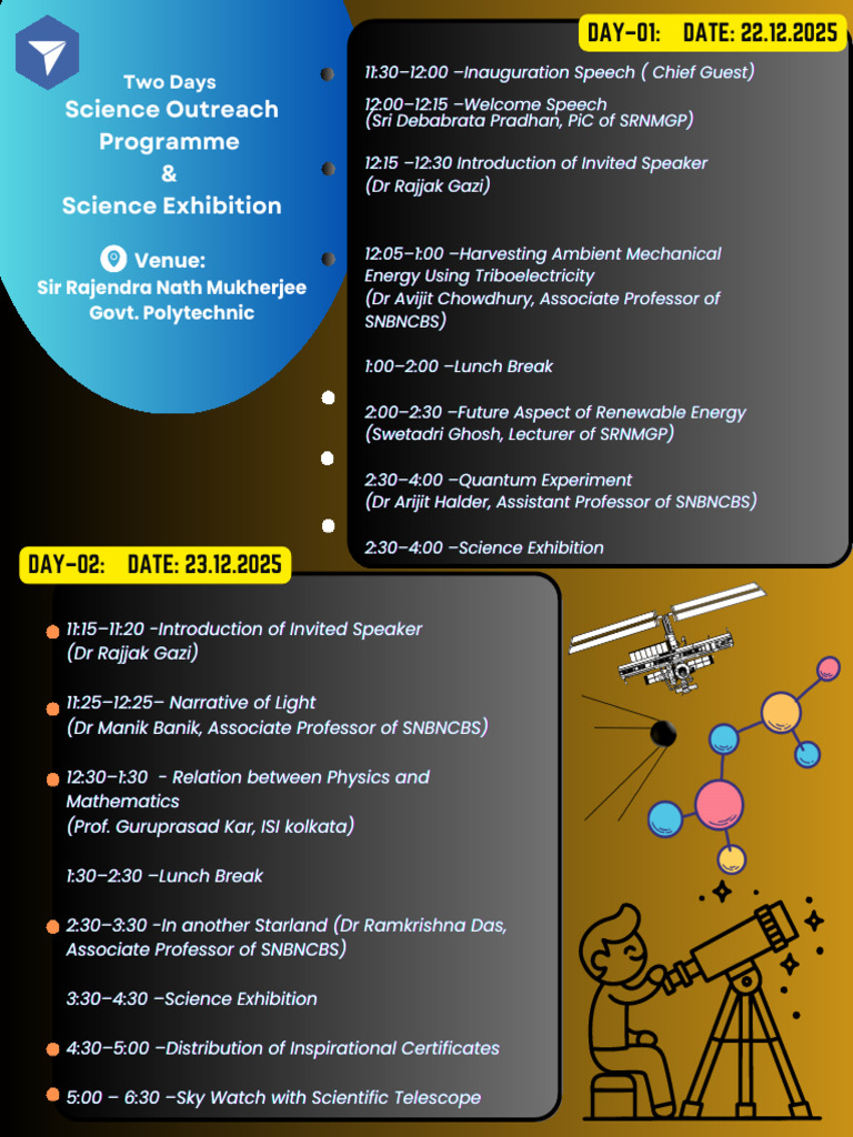 Science Outreach Program & Exhibition 2025 | PDF
