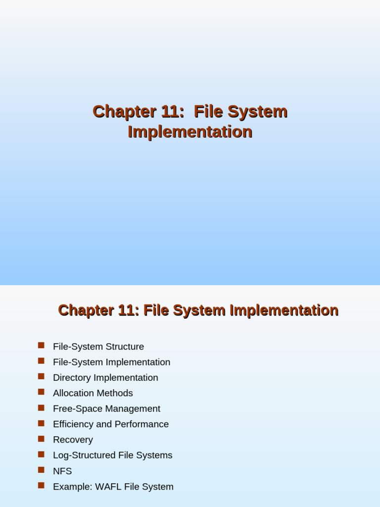 File System Implementation Overview | PDF | File System | Cache (Computing)