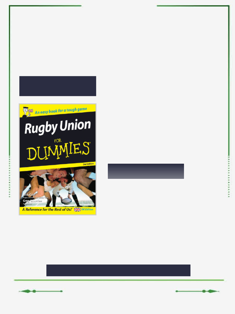 Rugby Union For Dummies Cain Ebook Fresh PDF Upload | PDF | Books