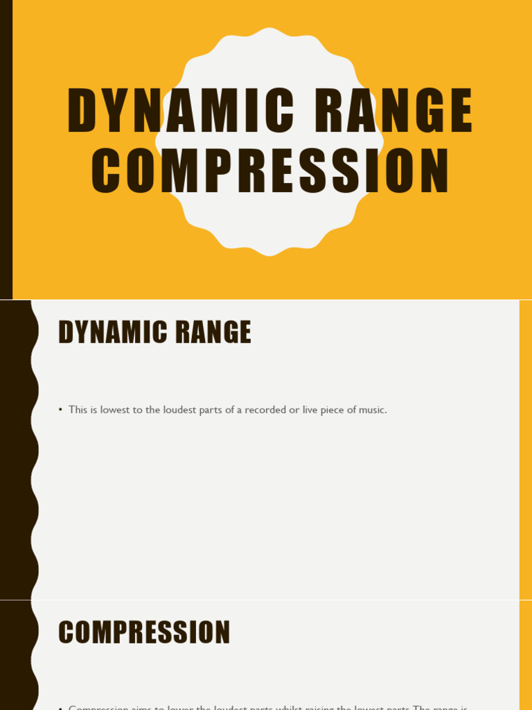 Dynamic Range Compression PDF | PDF