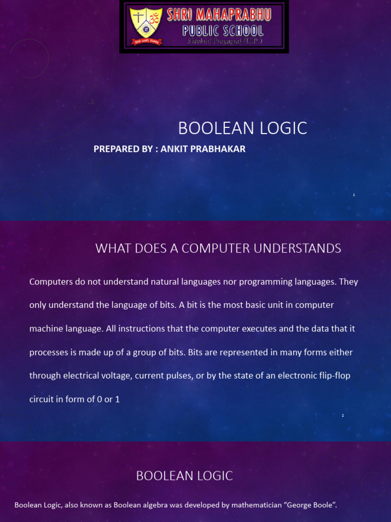 Boolean Logic | PDF | Boolean Algebra | Teaching Mathematics