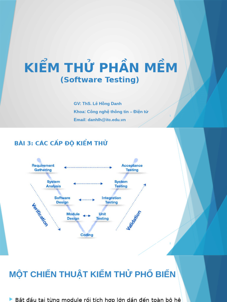 b3. Cap Do Kiem Thu Phan Mem | PDF