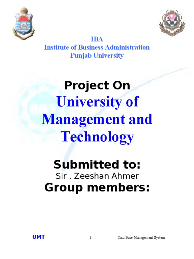 Final Project Umt | PDF | Libraries | University And College Admission