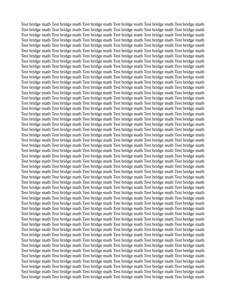 Test Bridge Math 7 | PDF